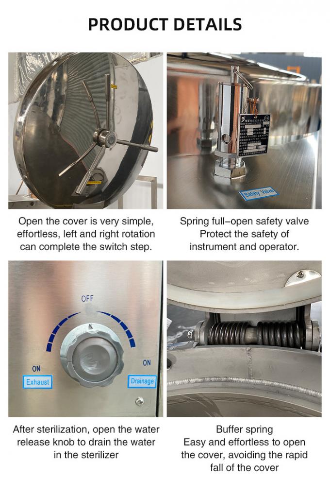 เครื่องนึ่งฆ่าเชื้อด้วยไอน้ำแรงดันสูง Autoclaves High Security 200L ...